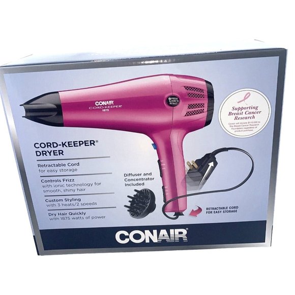 Conair | Hair | Conair Cord Keeper Hair Blow Dryer Pink Model 29nx ...